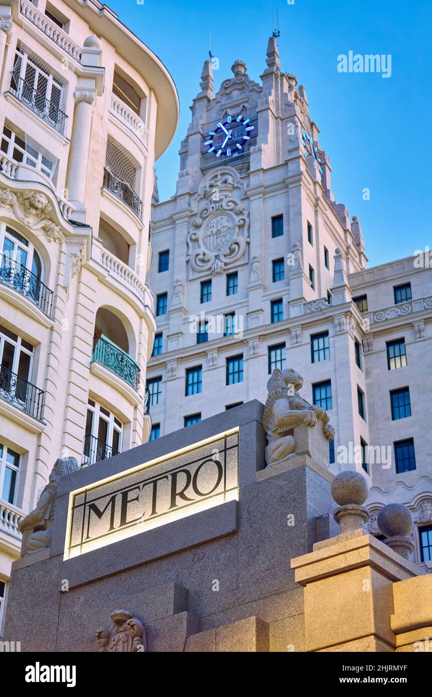 Detail of telefonica building hi-res stock photography and images - Alamy