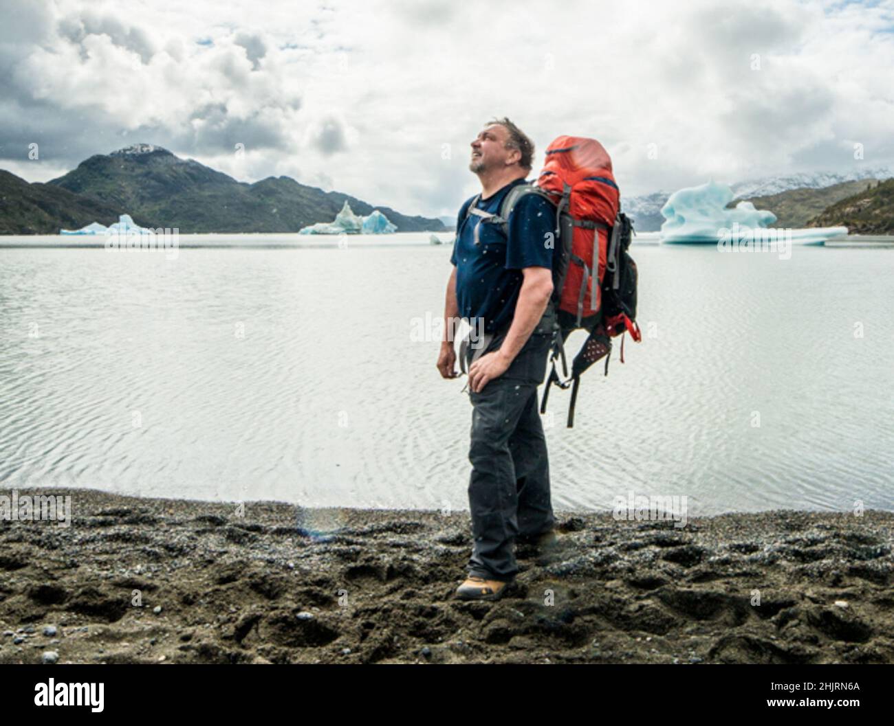 Hiking the W-Circuit, Patagonia, Chile Stock Photo - Alamy