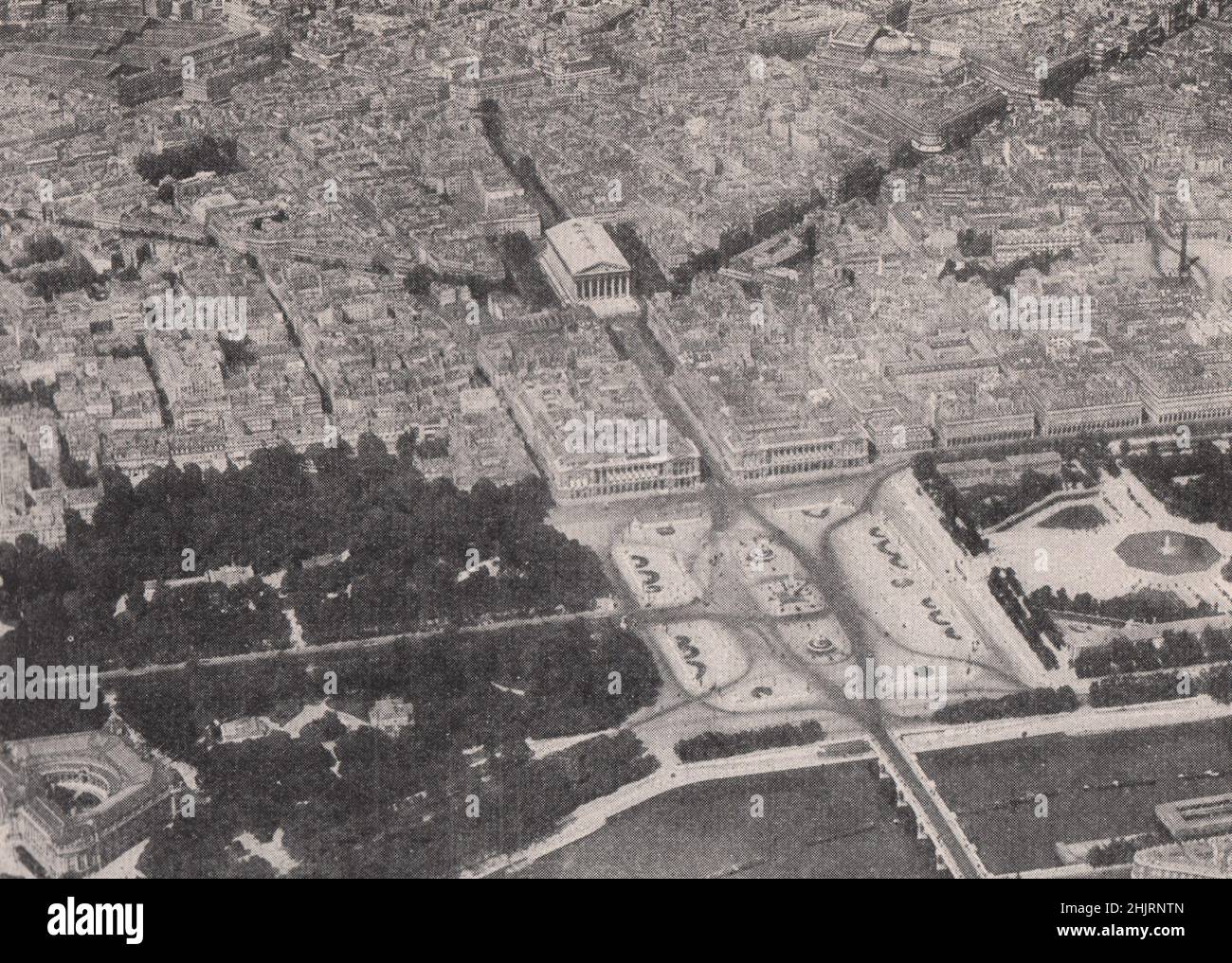 Beautiful Paris from an aerial point of view (1923 Stock Photo - Alamy