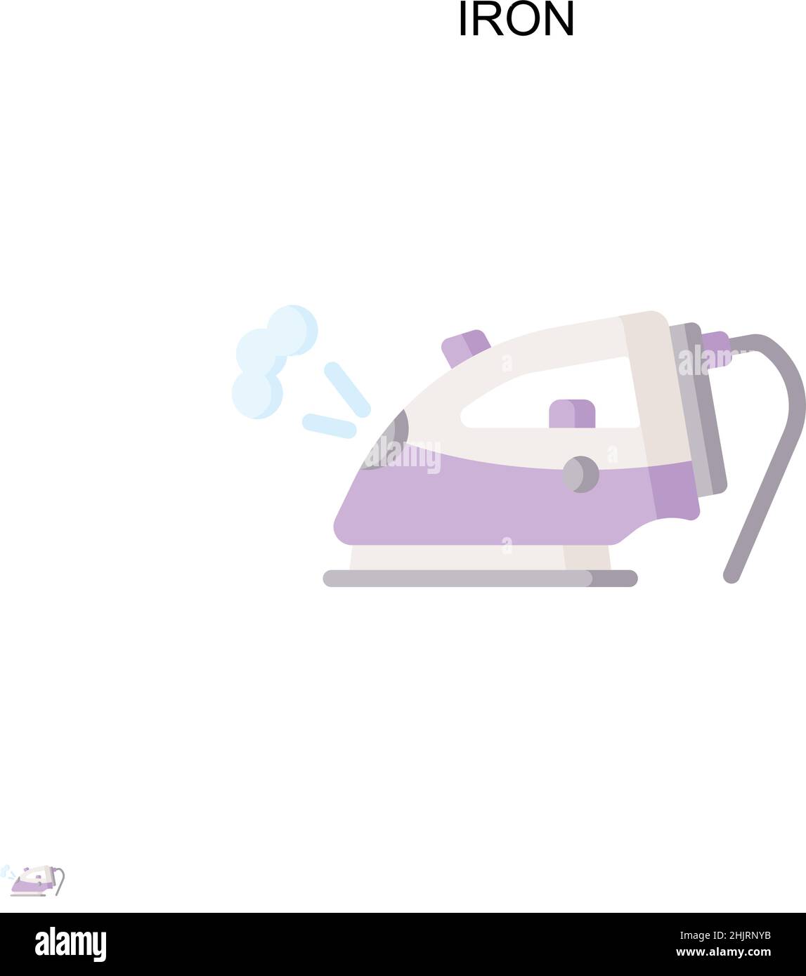 Iron Simple vector icon. Illustration symbol design template for web ...