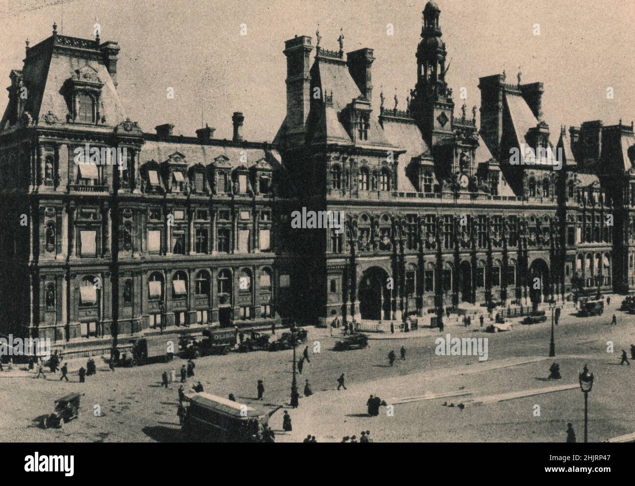 On one side of the Place de l'Hôtel de Ville is the Hôtel itself, a ...