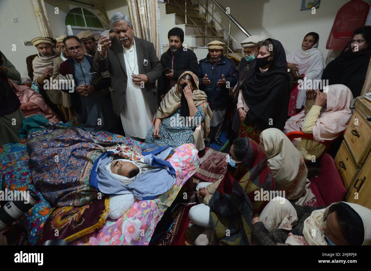 Peshawar, Pakistan. 30th Jan, 2022. (EDITORS NOTE: Image depicts death ...