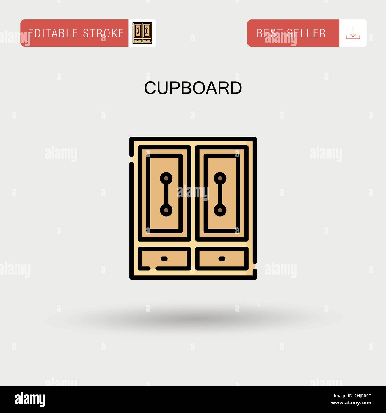 Empty cupboard Stock Vector Images - Alamy