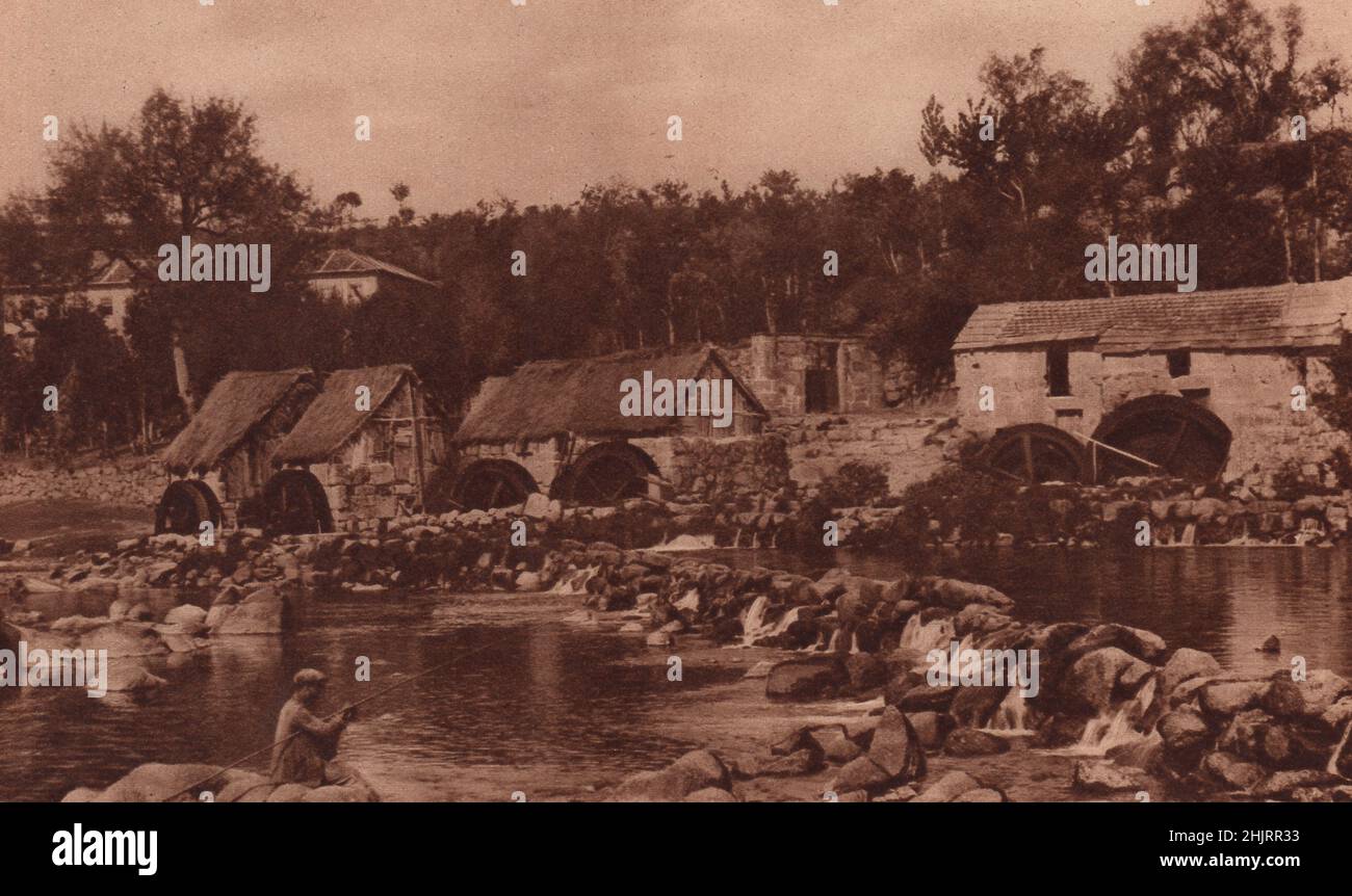 On the Tamega river at Amarante are these great water-wheels which ...