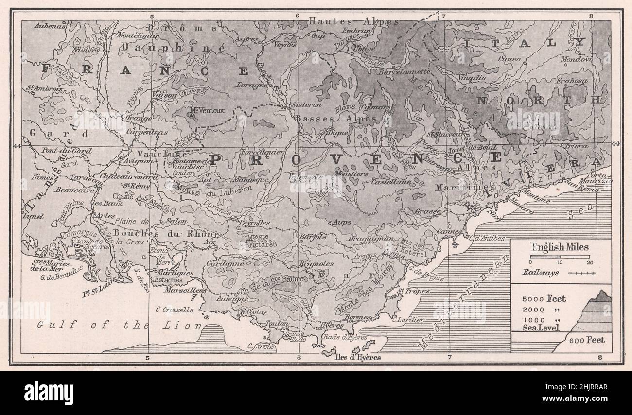 Map of rhone hi-res stock photography and images - Alamy