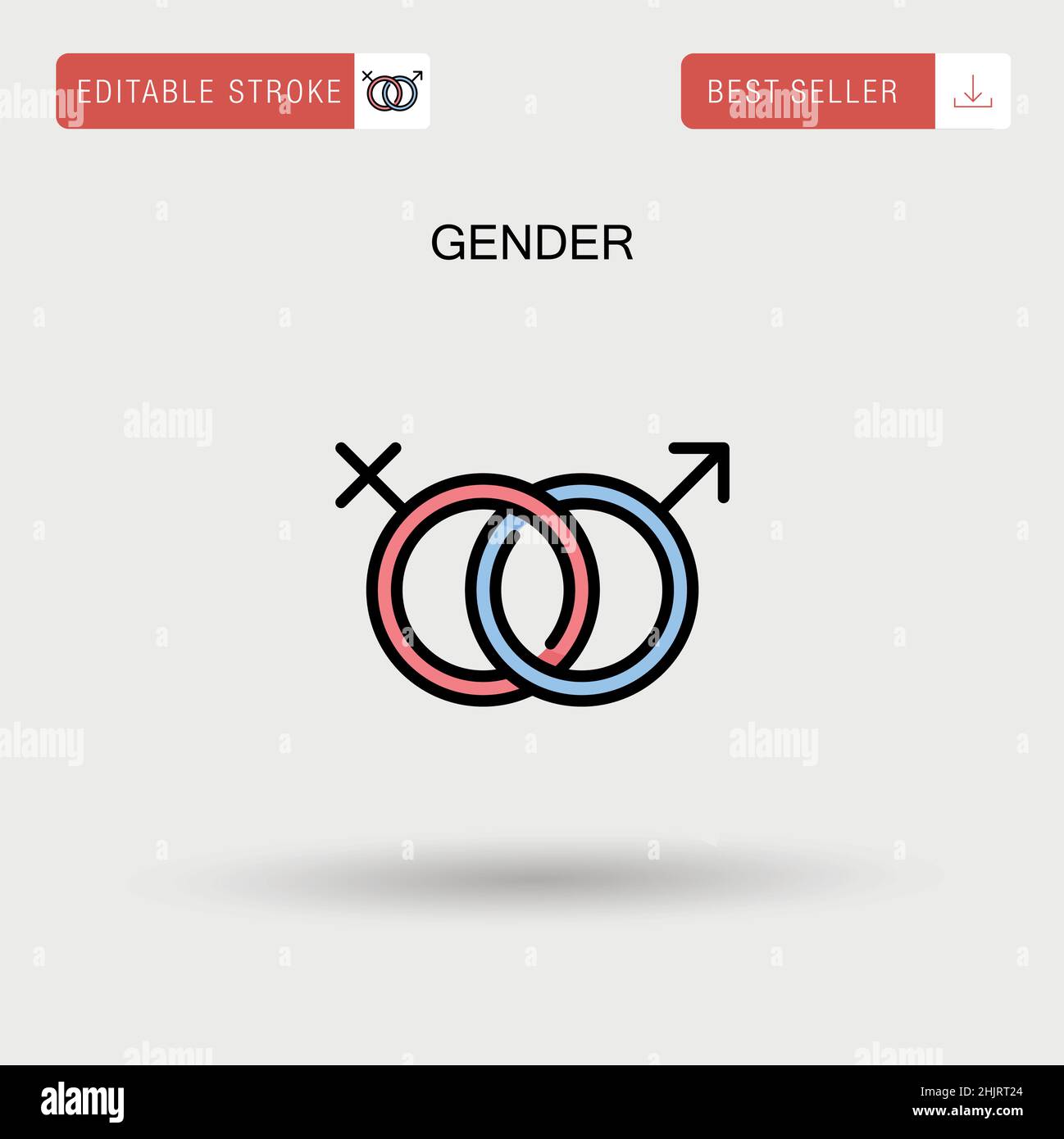 Gender Simple vector icon Stock Vector Image & Art - Alamy