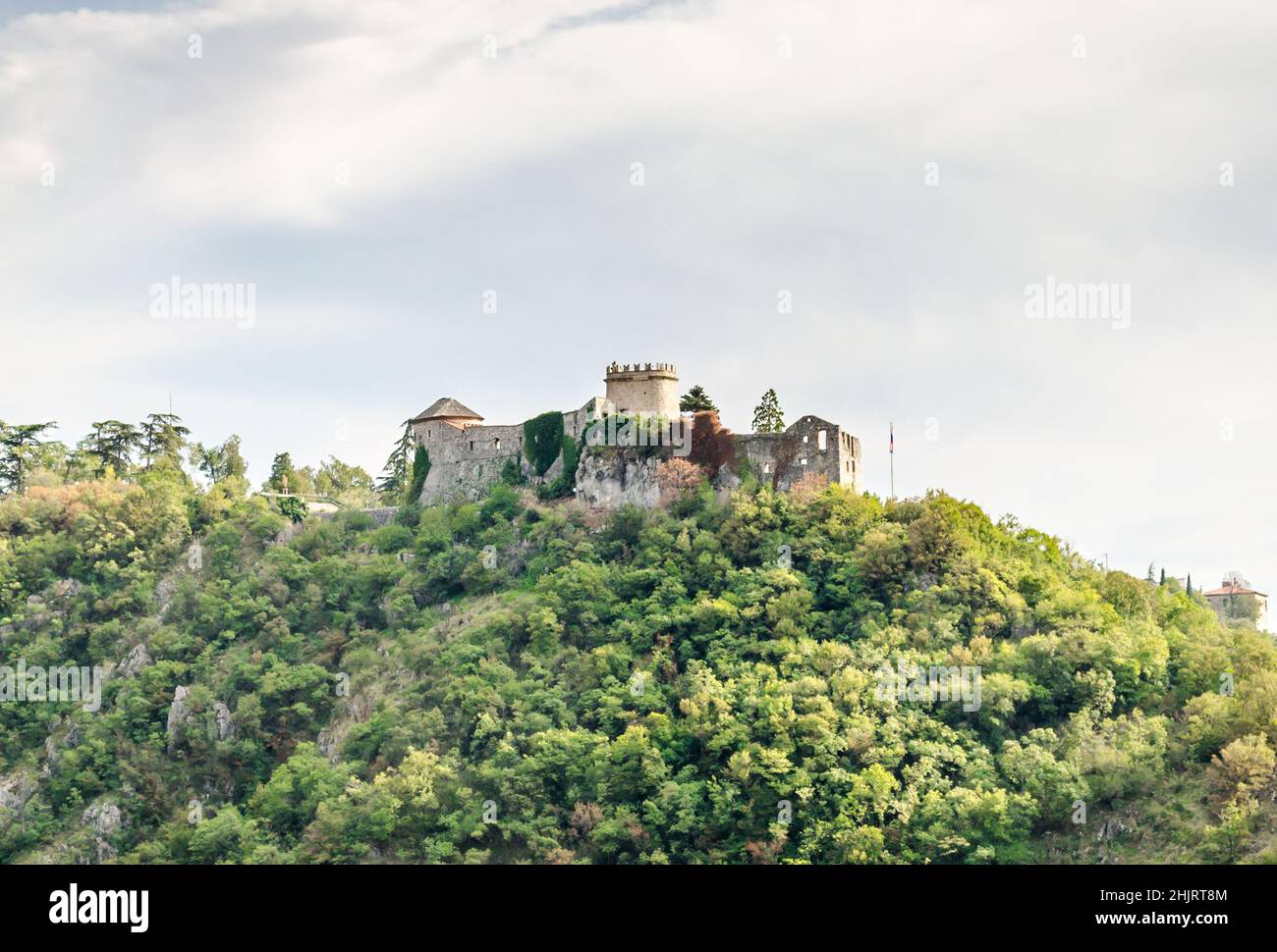 Trsat Castle on the Top of the Hill Surrounded by Green Trees in Rijeka ...
