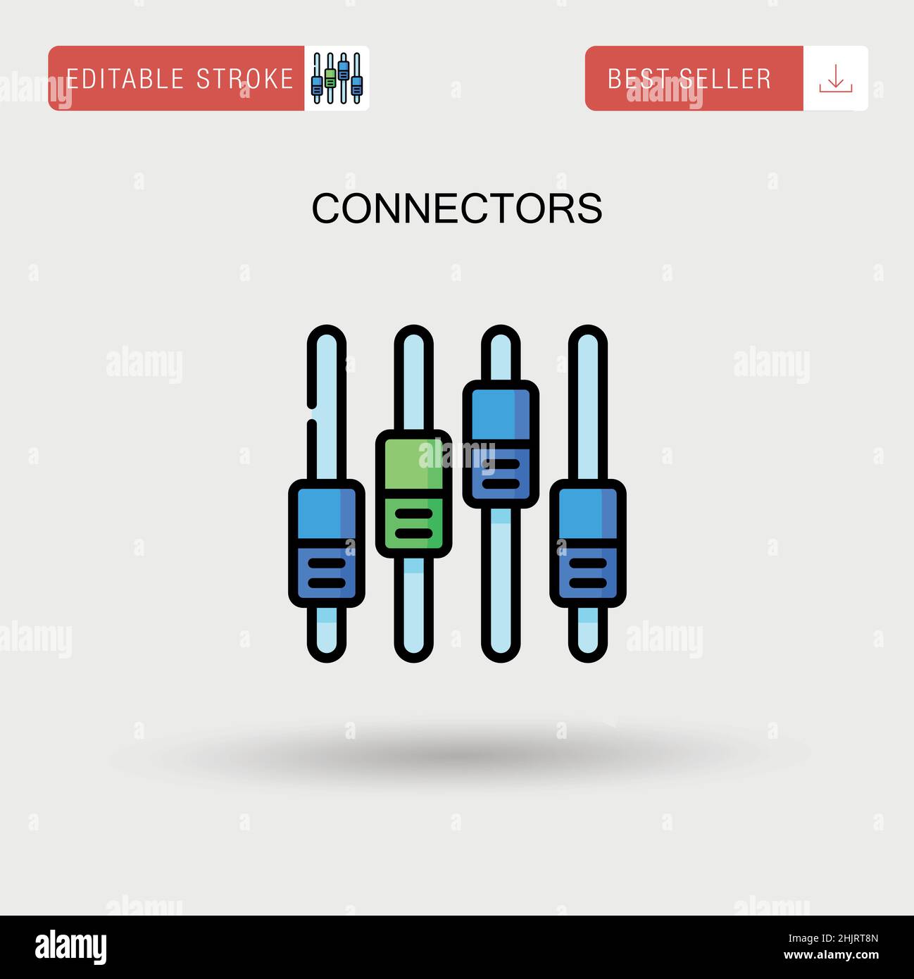 Electrical Wire Connectors Stock Vector Images - Alamy