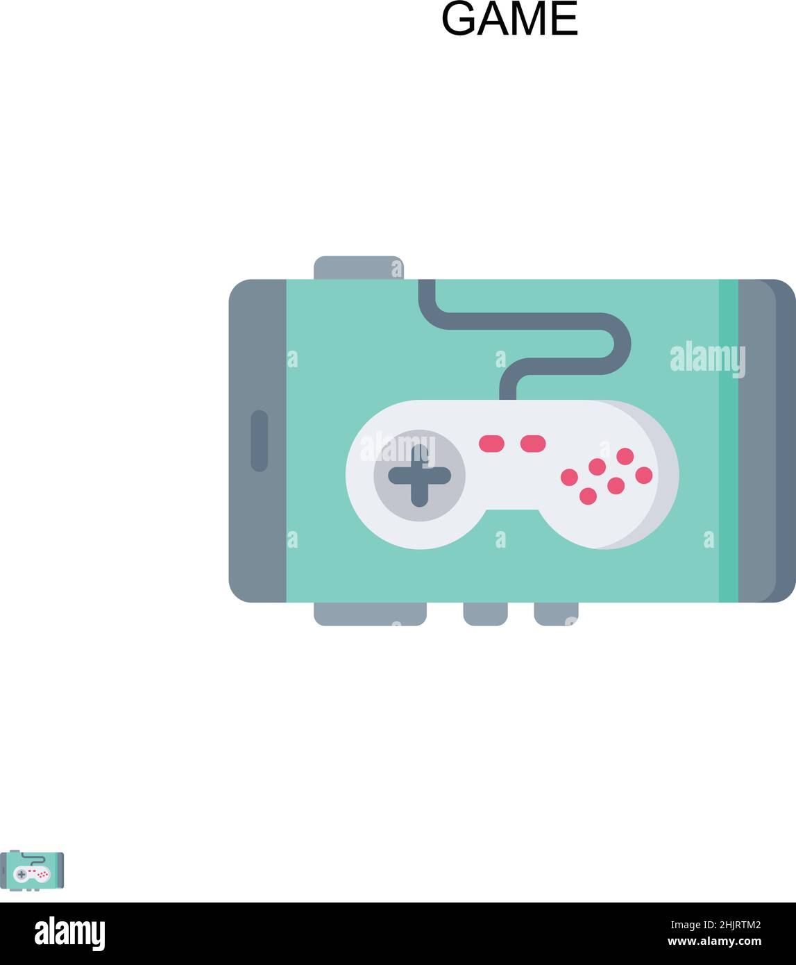 Game Simple vector icon. Illustration symbol design template for web ...