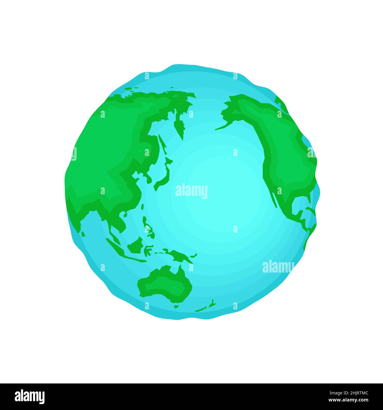 Planet Earth icon. World map in globe shape symbol. Western Eurasia ...