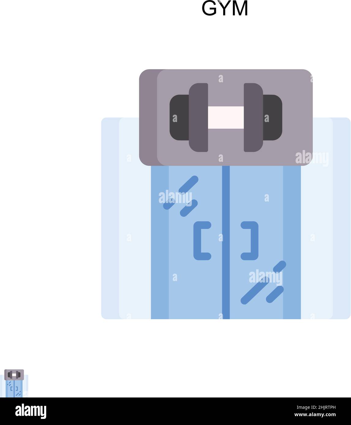 Interior design of gym Stock Vector Images - Alamy