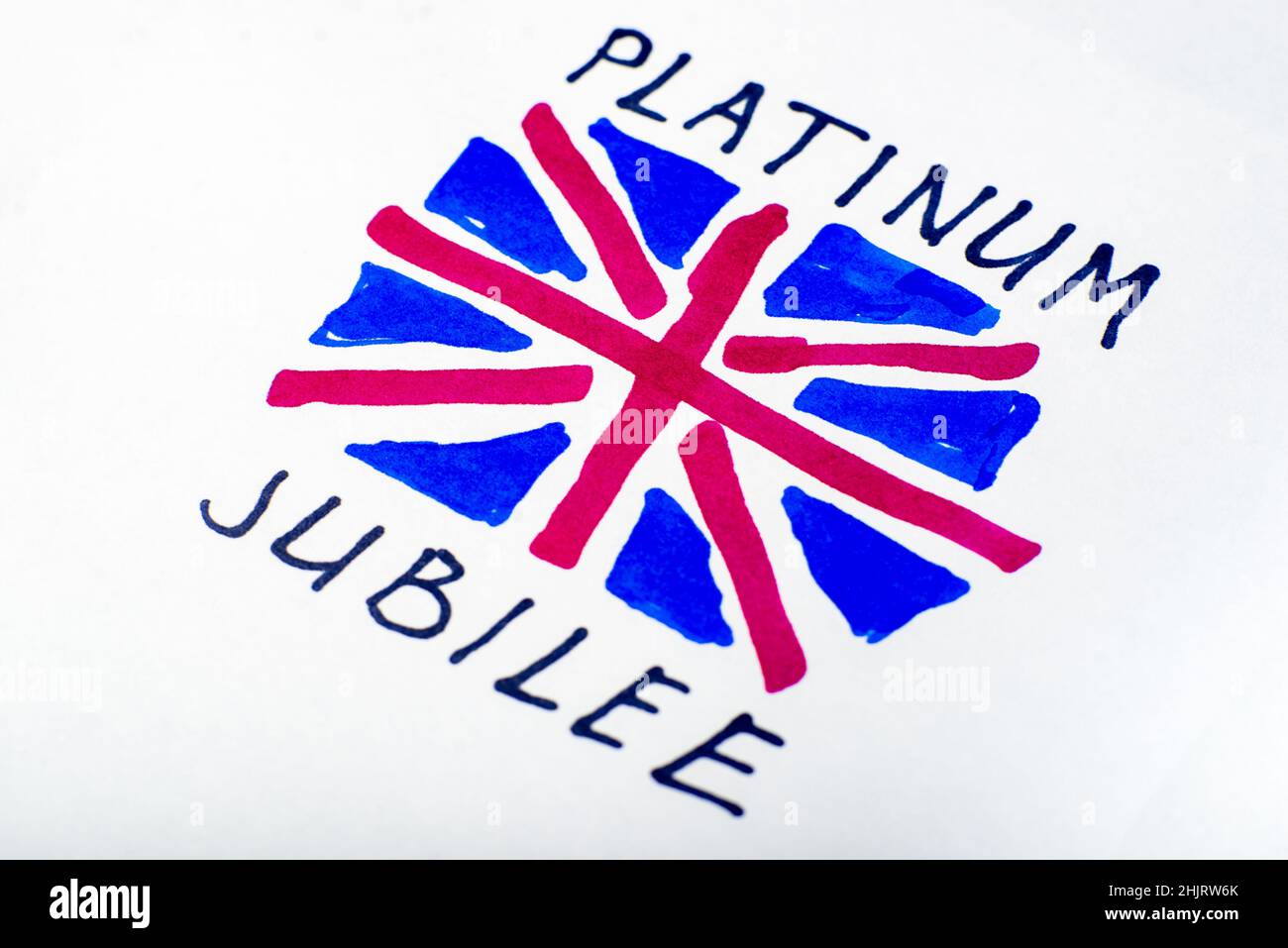 Queen jubilee british. Platinum Jubilee of Queen Elizabeth II. Drawn UK ...