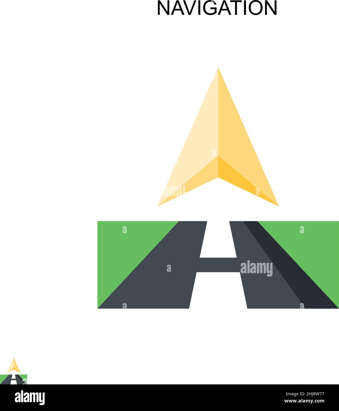 Navigation Simple vector icon. Illustration symbol design template for ...