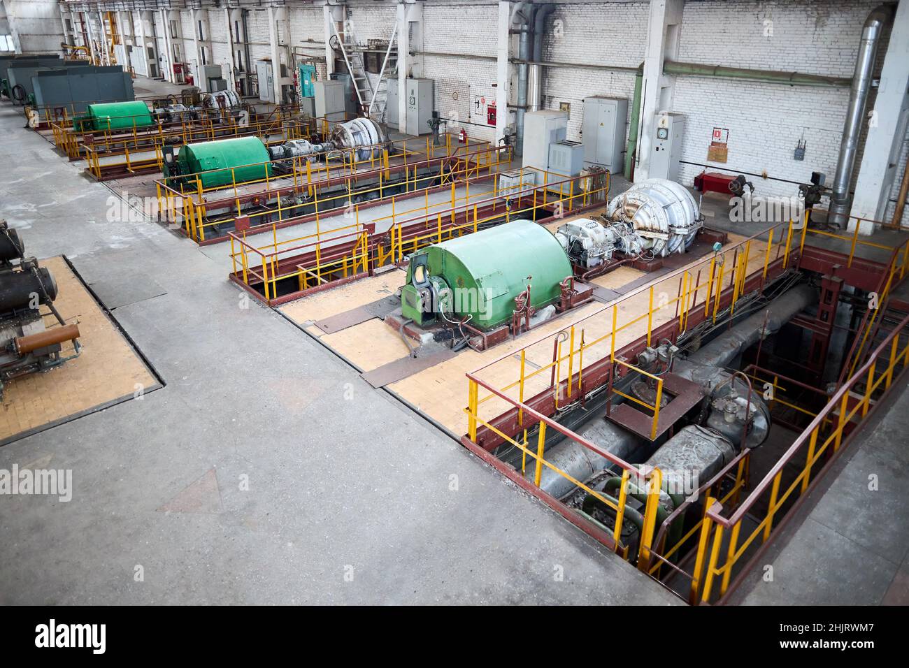 Interior of chemical enterprise high-pressure air turbo compressors for ...