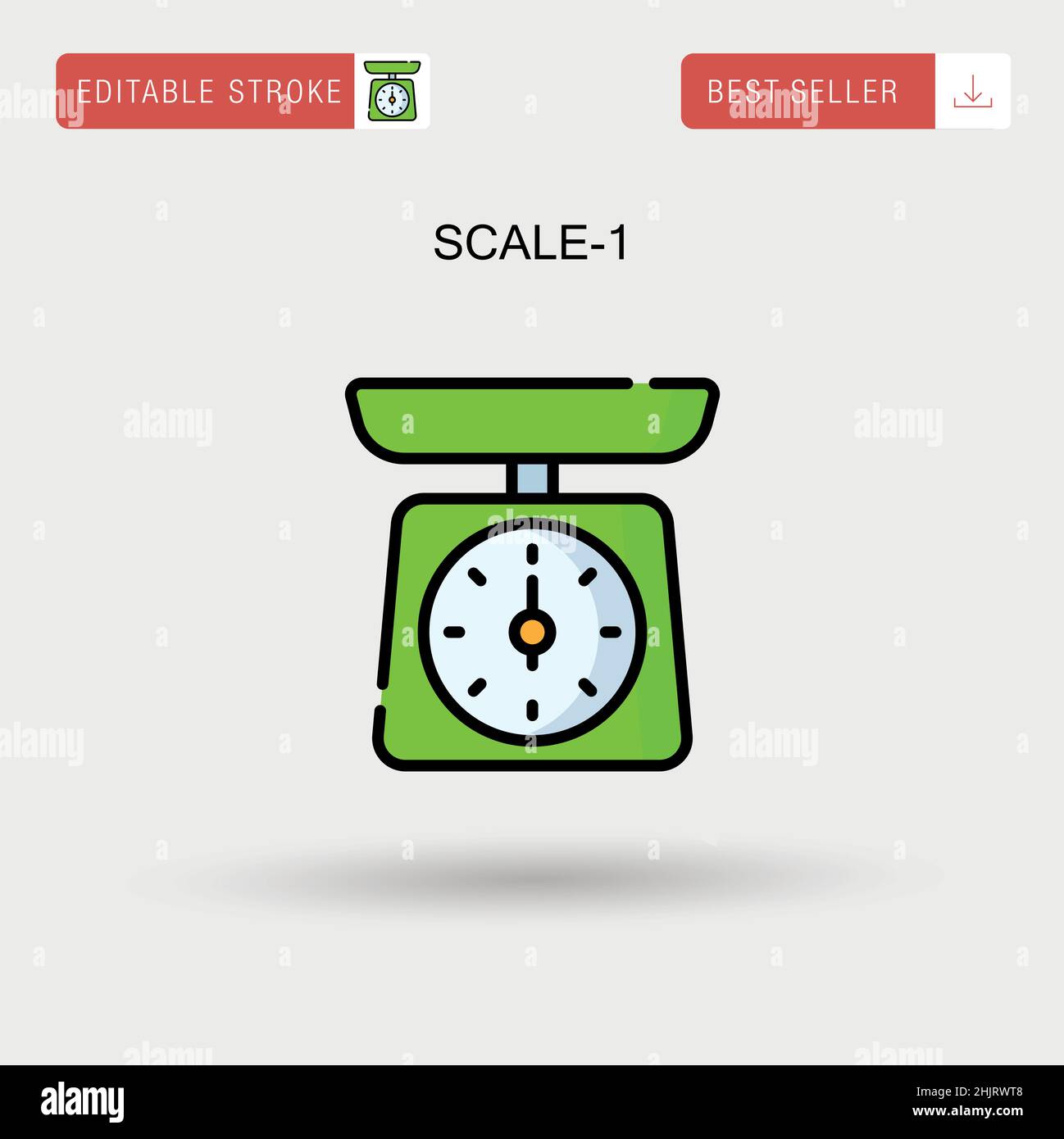 Scale-1 Simple vector icon Stock Vector Image & Art - Alamy