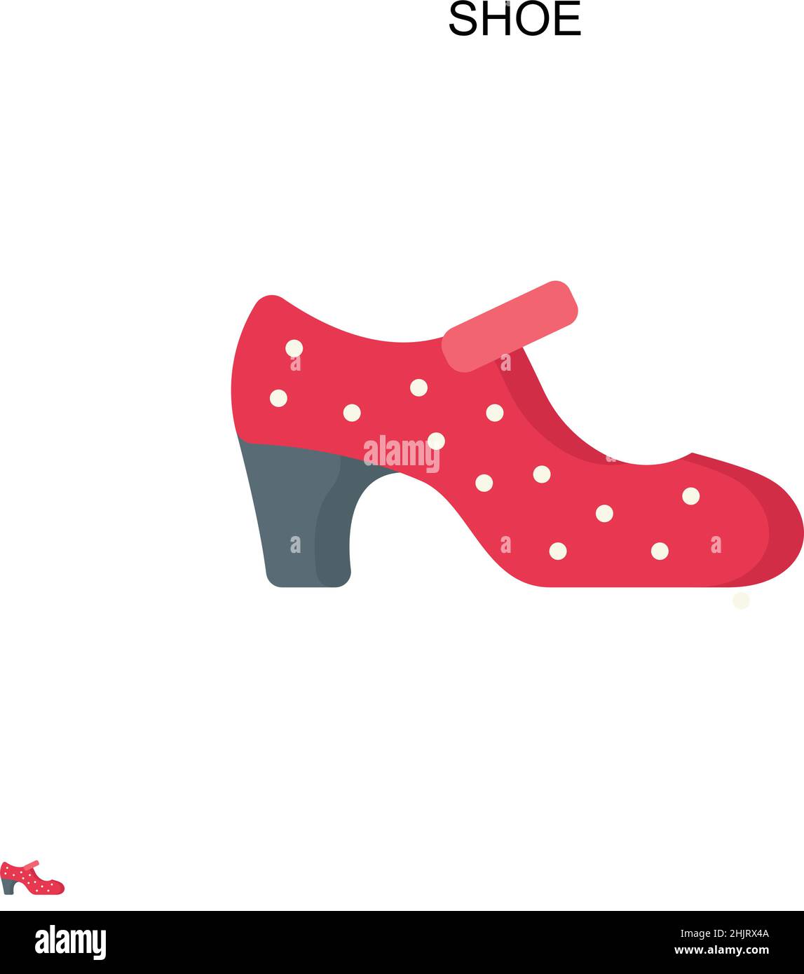 Shoe Simple vector icon. Illustration symbol design template for web ...