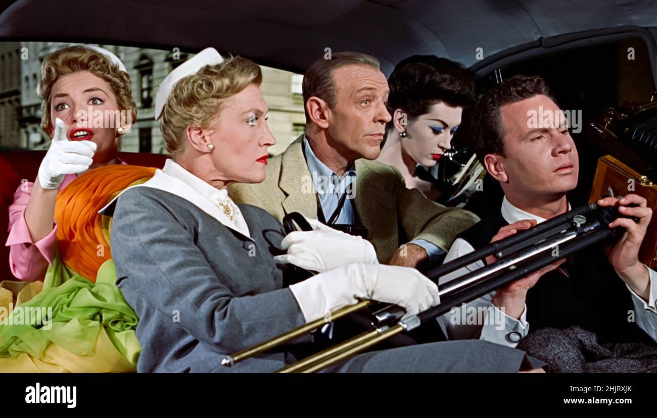 USA. Fred Astaire and Kay Thompson in a scene from the (C)Paramount Picture film: Funny Face ...