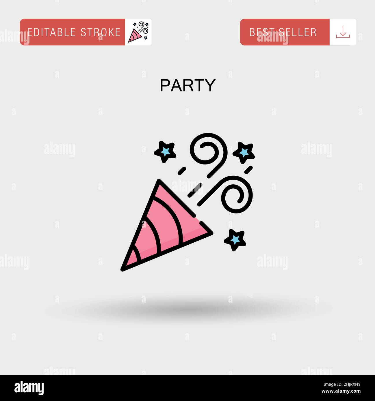 Party Simple vector icon Stock Vector Image & Art - Alamy