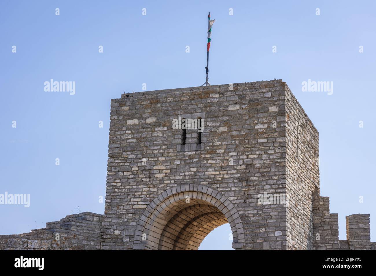 Fortress tower gate on Kaliakra Cape in Southern Dobruja region of the ...