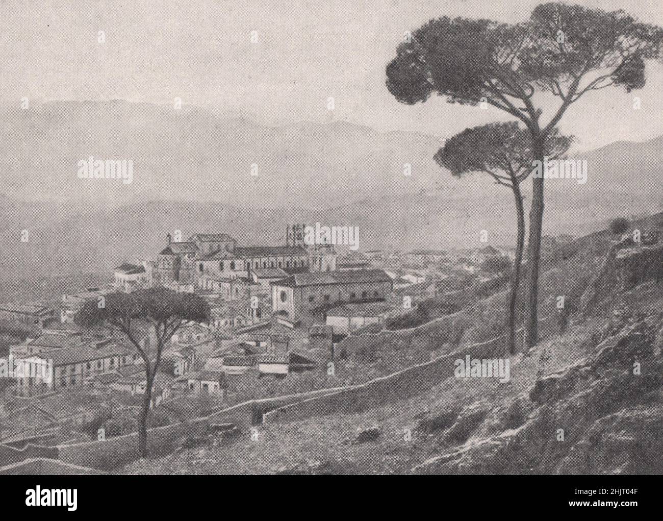 City of Monreale upon the slopes of Monte Caputo. Italy. Sicily (1923 ...
