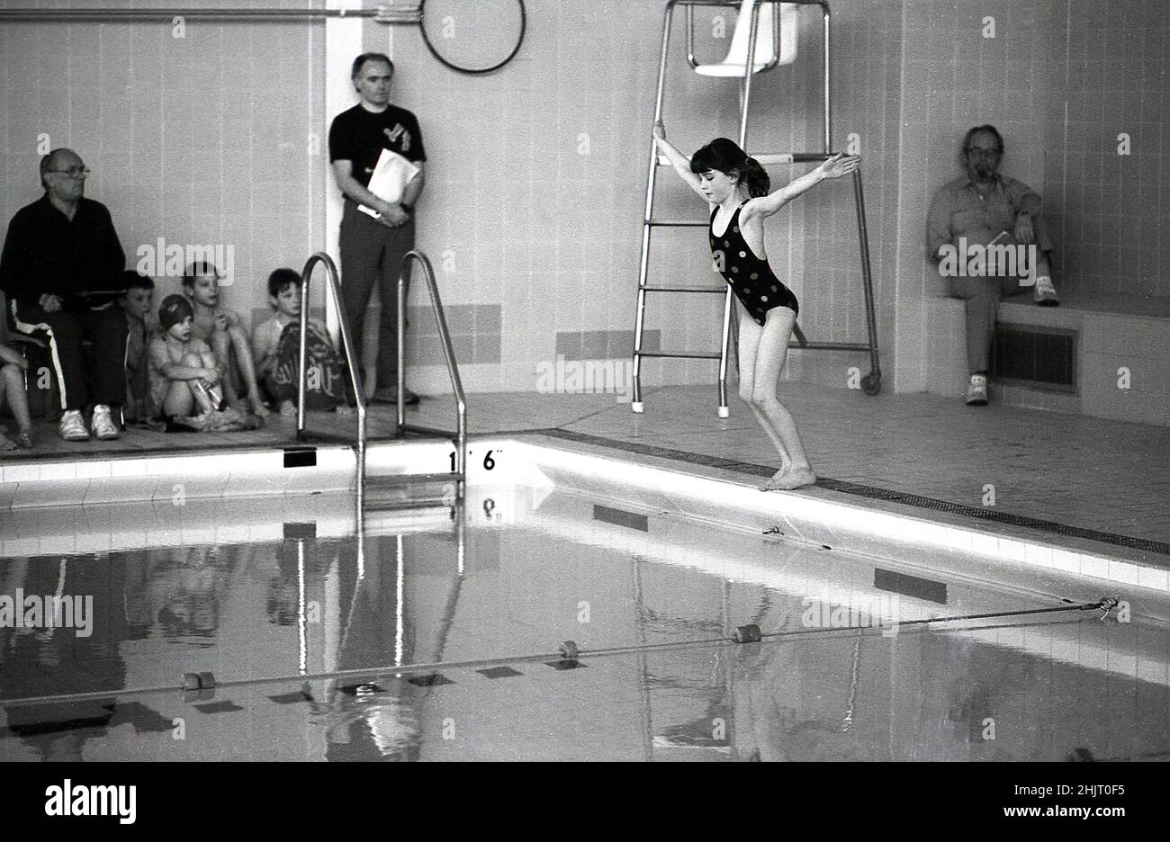 School swimming pool 1970s hi-res stock photography and images - Alamy