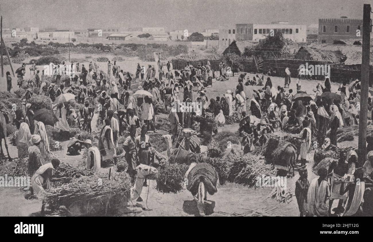 Morning market at Magadoxo, Seaport and chief commercial centre on the ...