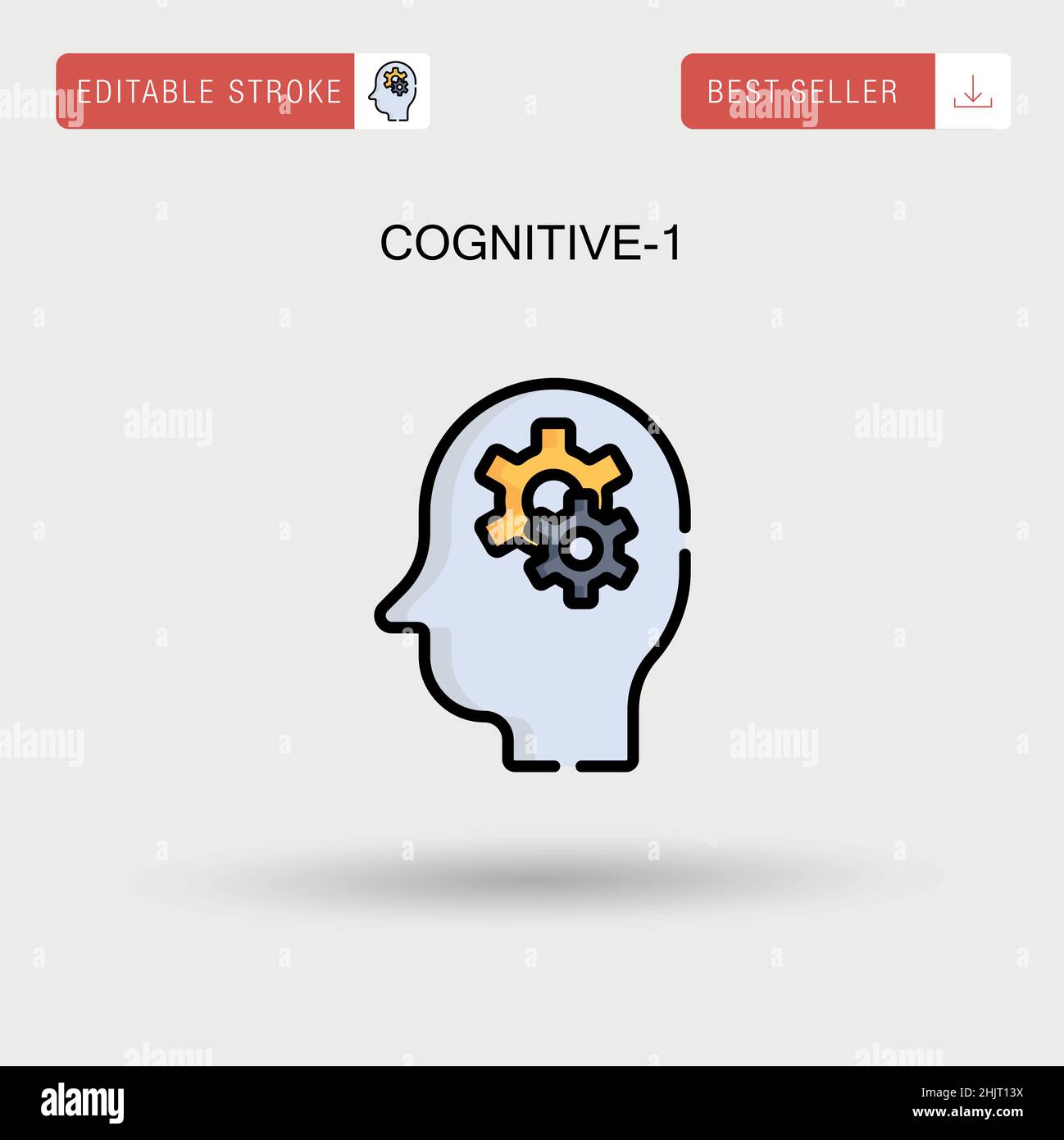 Cognitive-1 Simple vector icon Stock Vector Image & Art - Alamy