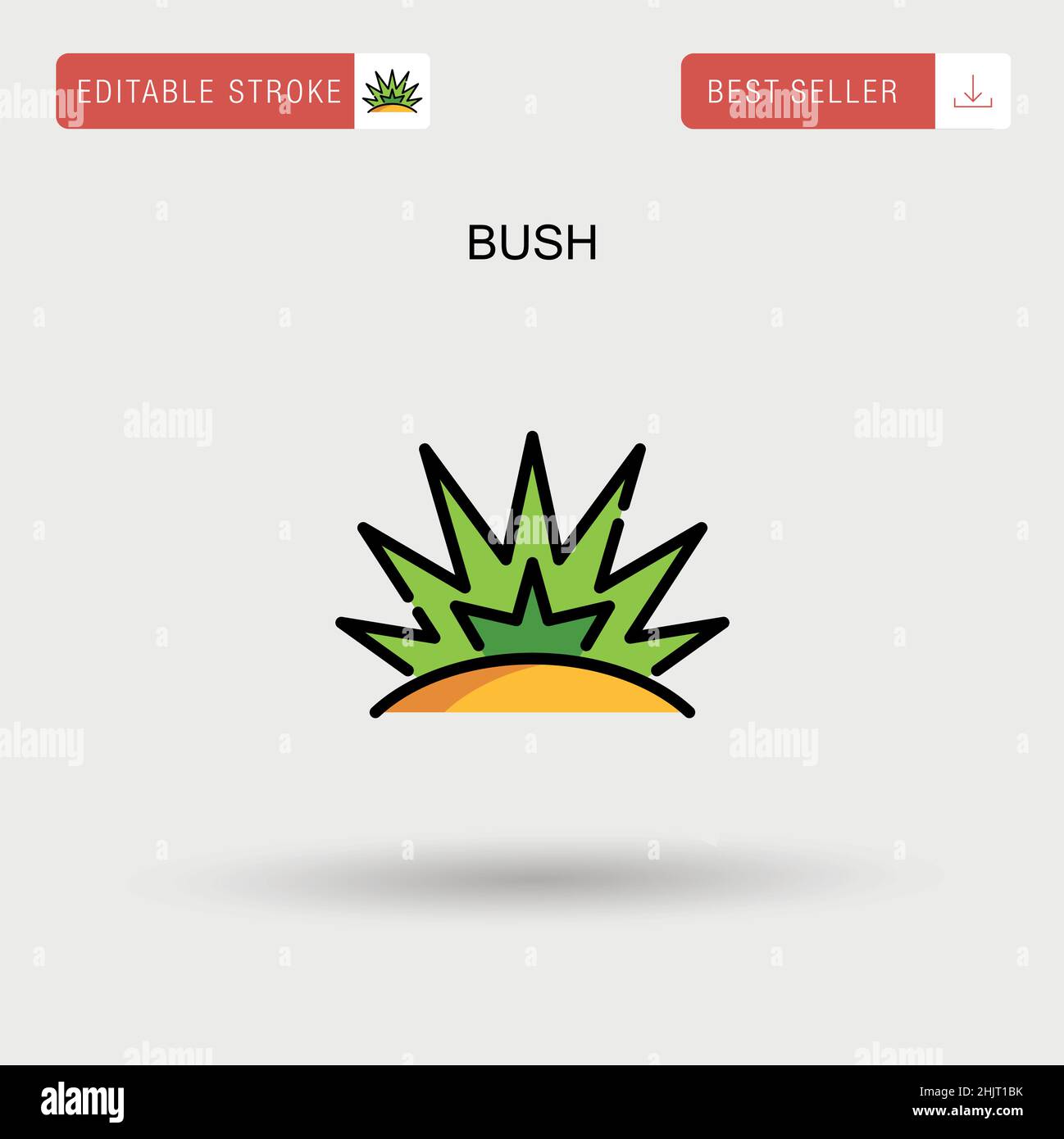 Bush Simple vector icon Stock Vector Image & Art - Alamy
