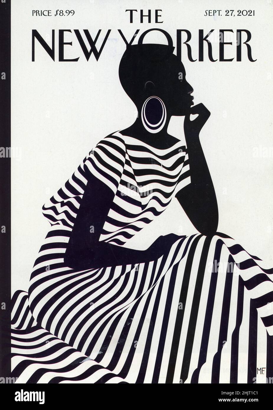 "The New Yorker" Magazine Cover, 27 September 2021 Issue, USA Stock ...