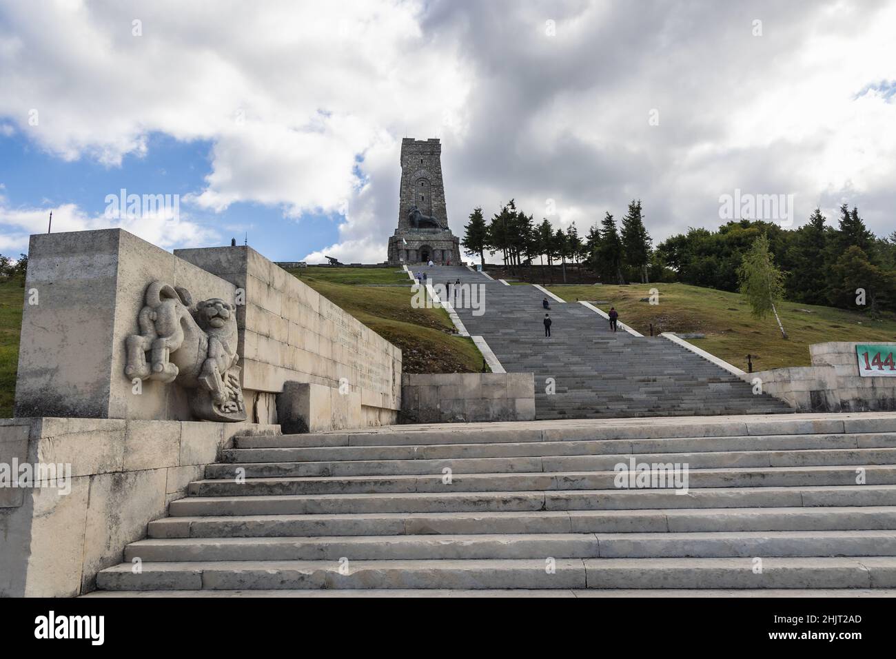 Monument of Freedom dedicated to Battle of Shipka Pass on Stoletov peak ...