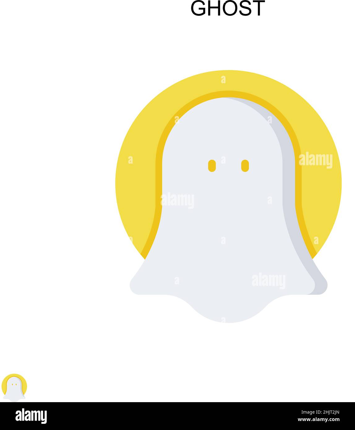 Scary ghost icon hi-res stock photography and images - Alamy