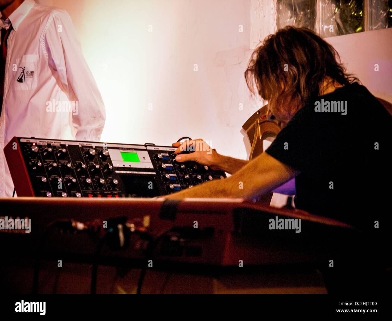 Jazz Band in Neon Filtered Lighting Effect Stock Photo - Alamy