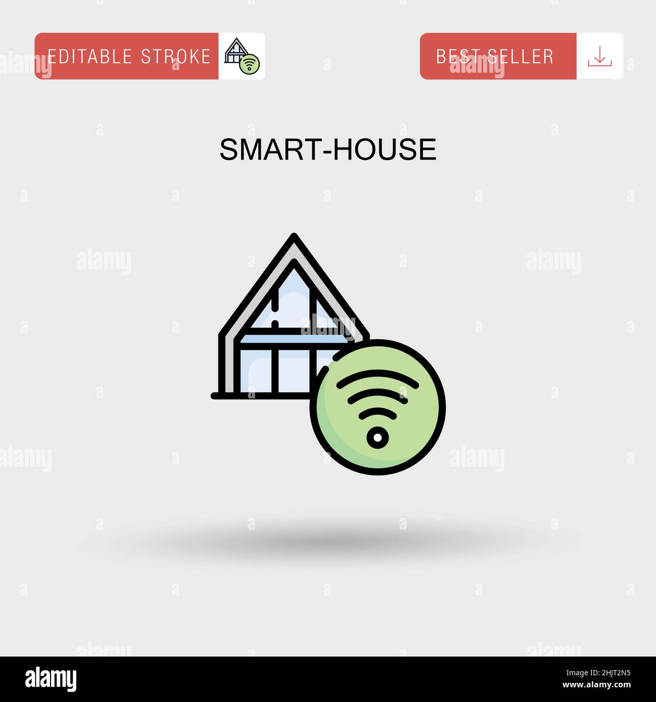 Smart-house Simple vector icon Stock Vector Image & Art - Alamy