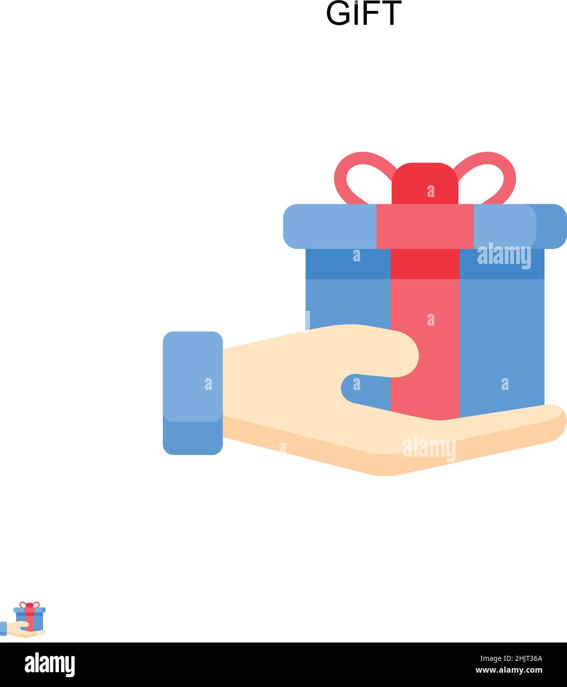 Gift Simple vector icon. Illustration symbol design template for web ...