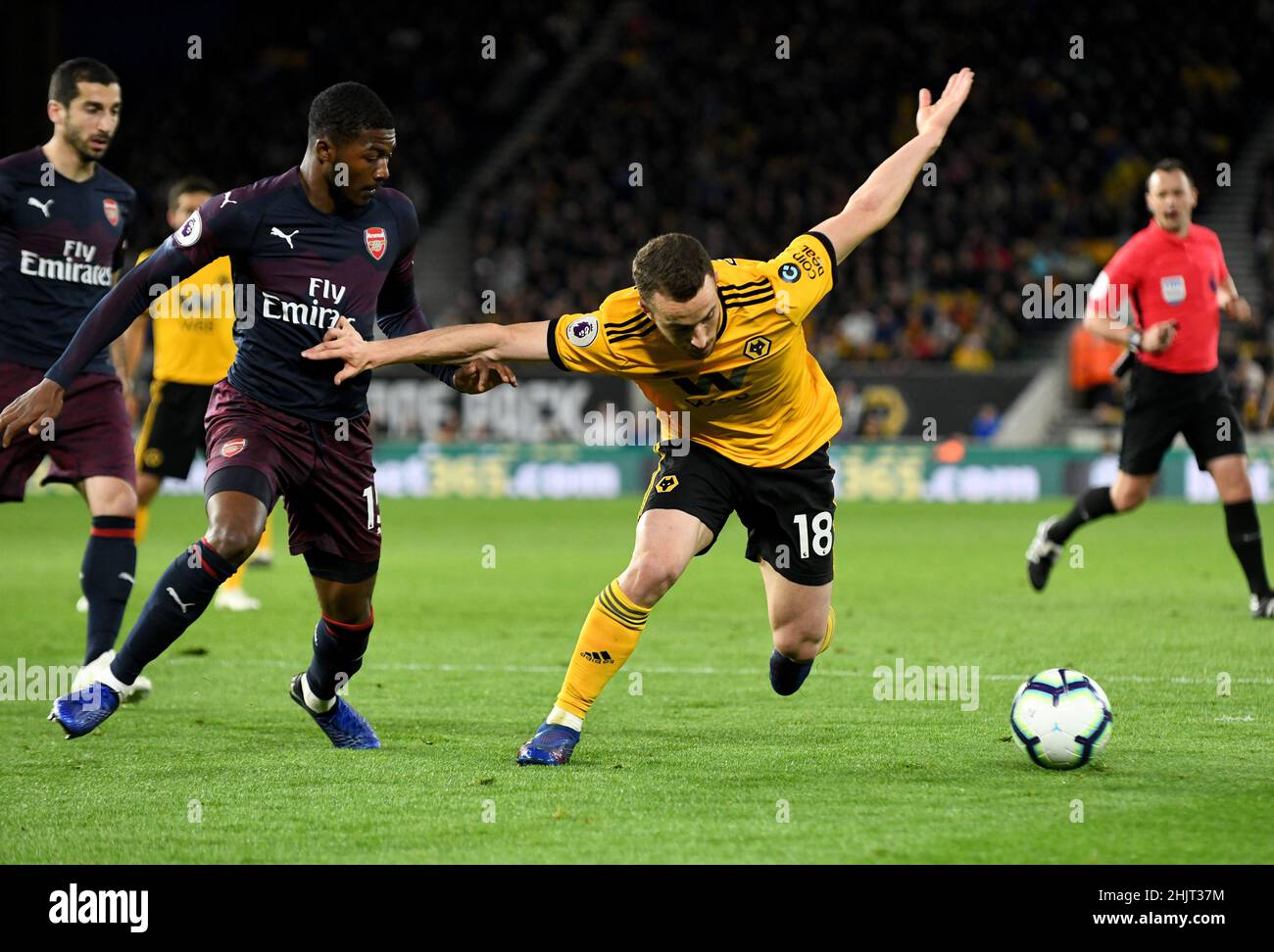 Wolves footballer Diogo Jota Wolverhampton Wanderers v Arsenal at ...