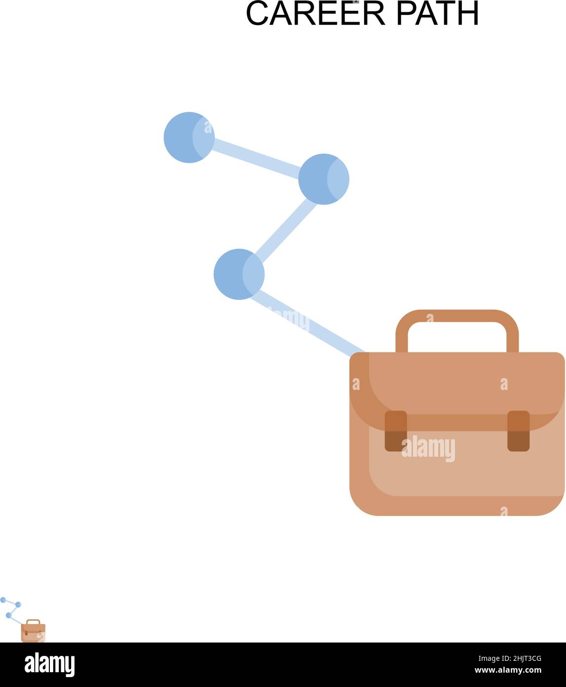 Career path Simple vector icon. Illustration symbol design template for ...