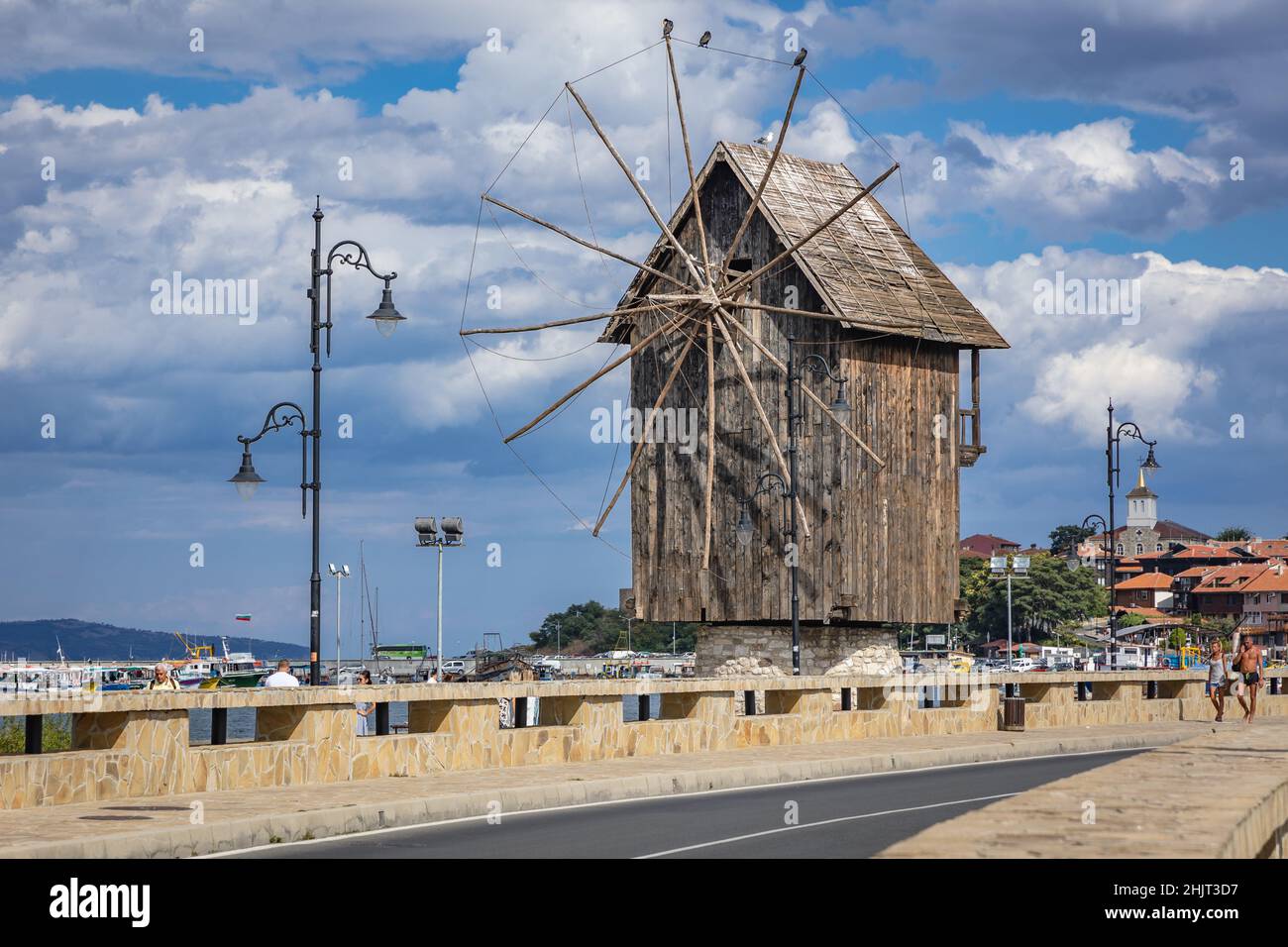 Nesebar, windmill, Nessebar, Nesebur, Bulgaria, Old Town, Old City ...