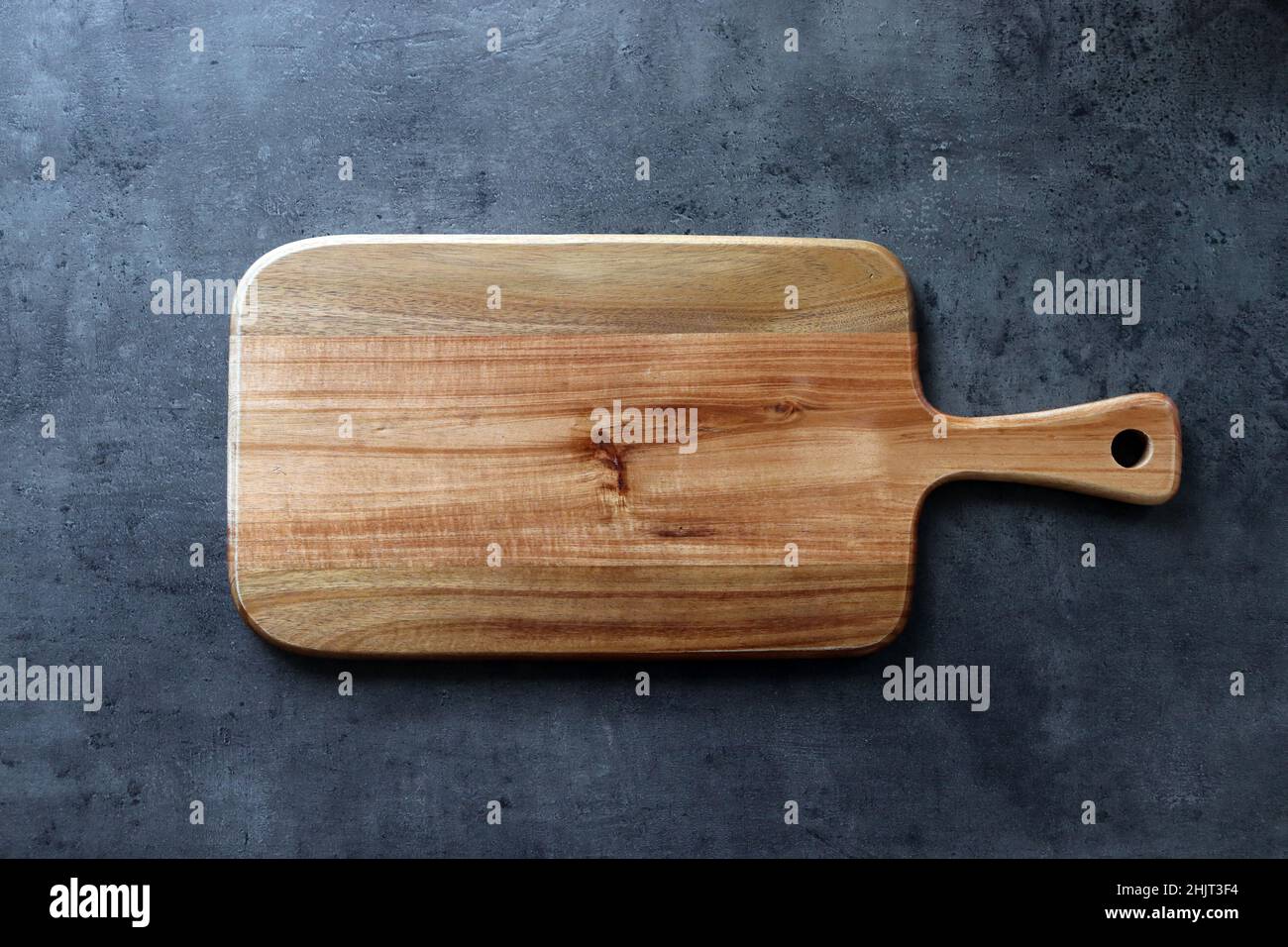 Rustic Handmade Wooden Chopping Board on Granite Stock Photo - Alamy