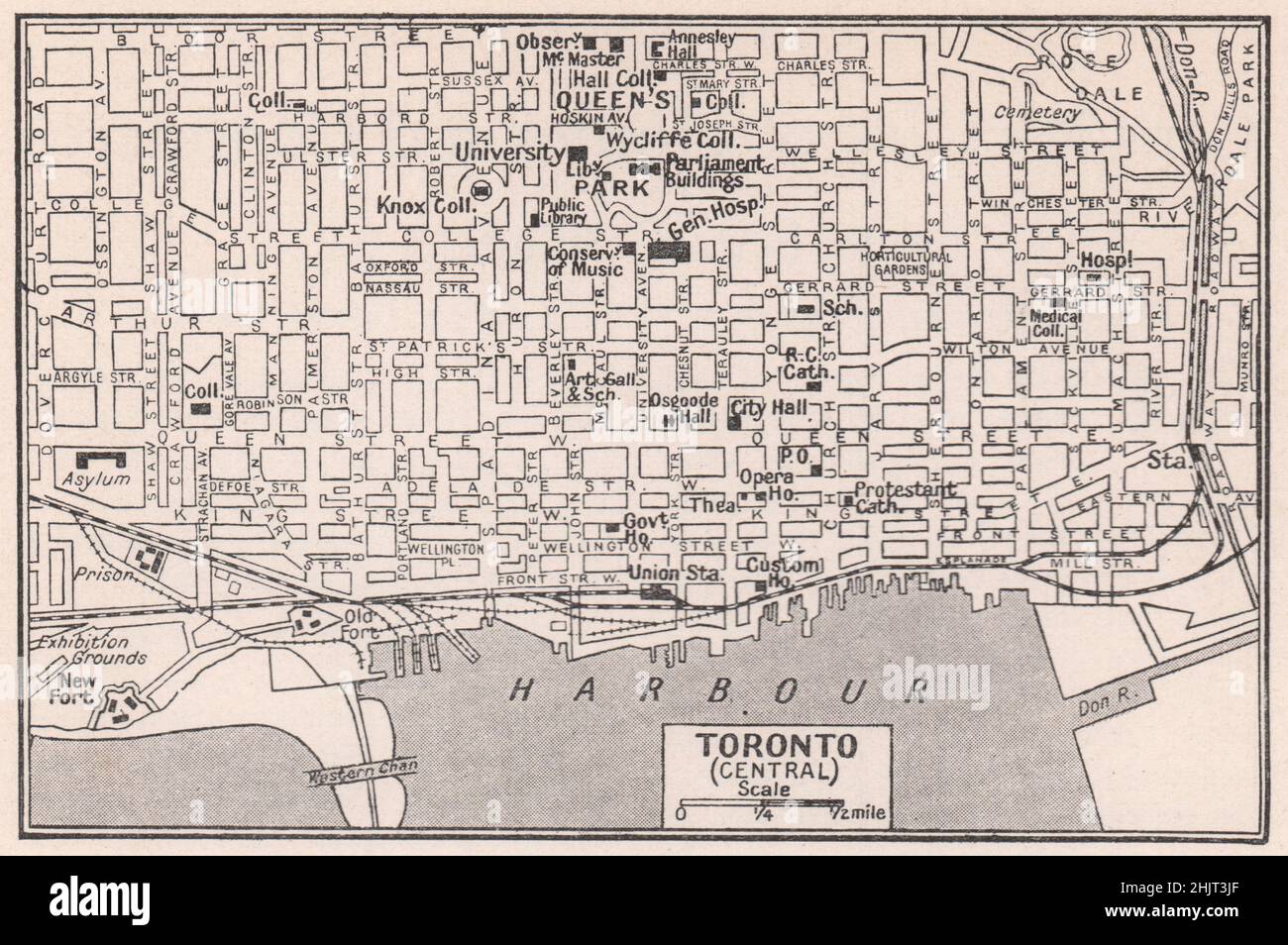 Toronto map hi-res stock photography and images - Alamy