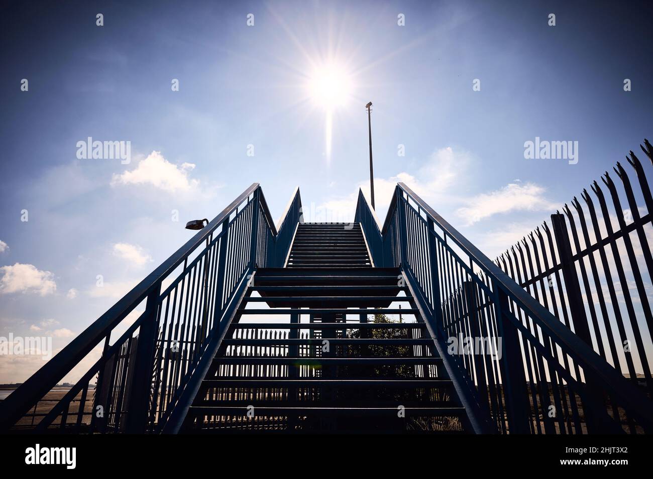 Steps of footbridge hi-res stock photography and images - Alamy