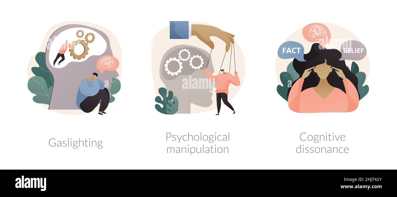 Mental abuse abstract concept vector illustrations Stock Vector Image ...