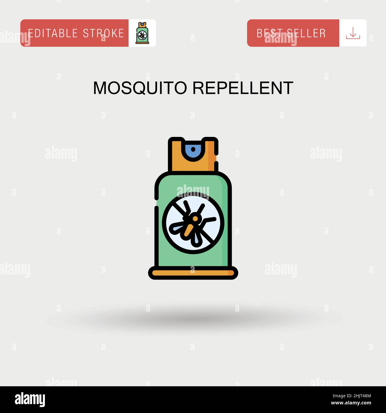 Mosquito repellent Simple vector icon Stock Vector Image & Art - Alamy