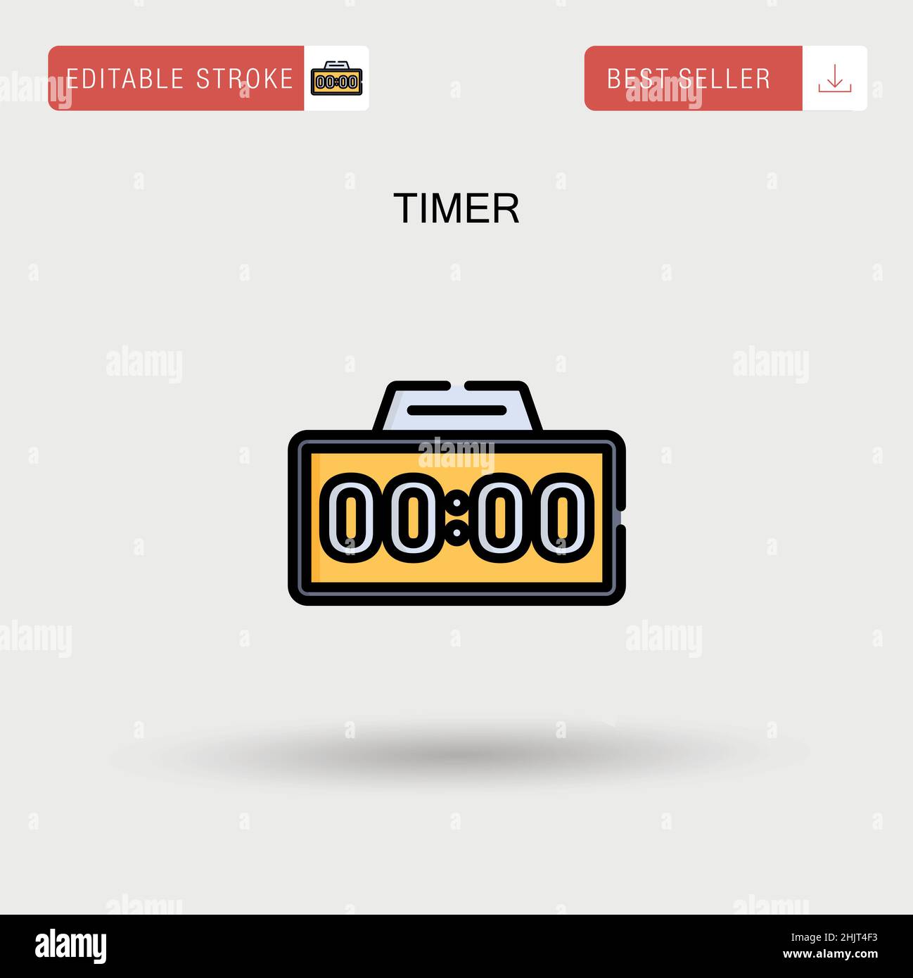 Timer Simple vector icon Stock Vector Image & Art - Alamy