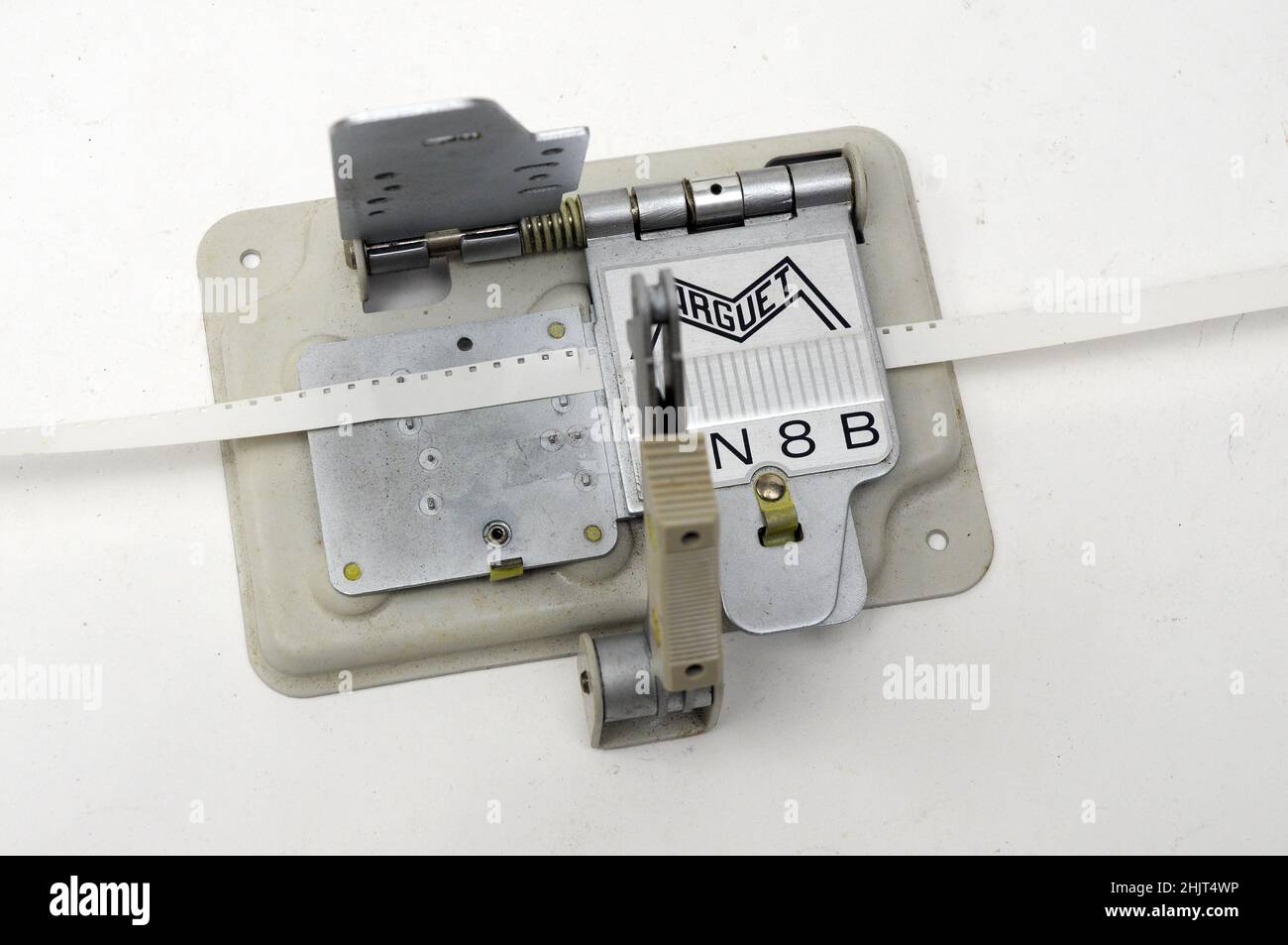 vintage object, film cutting machine Stock Photo - Alamy