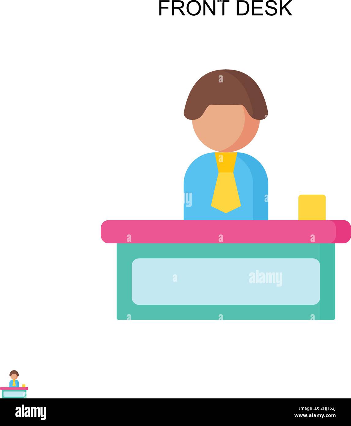 Lobby front desk reservation reception counter Cut Out Stock Images ...