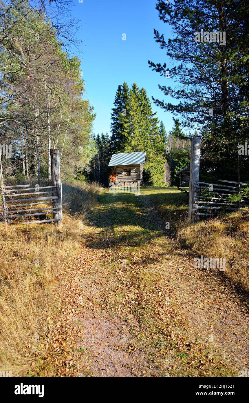 Ancient Swedish farmhouse Stock Photo - Alamy