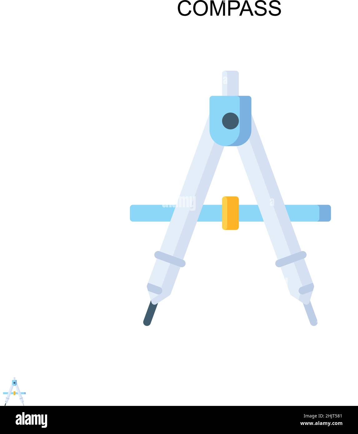 Compass Simple vector icon. Illustration symbol design template for web mobile UI element Stock ...