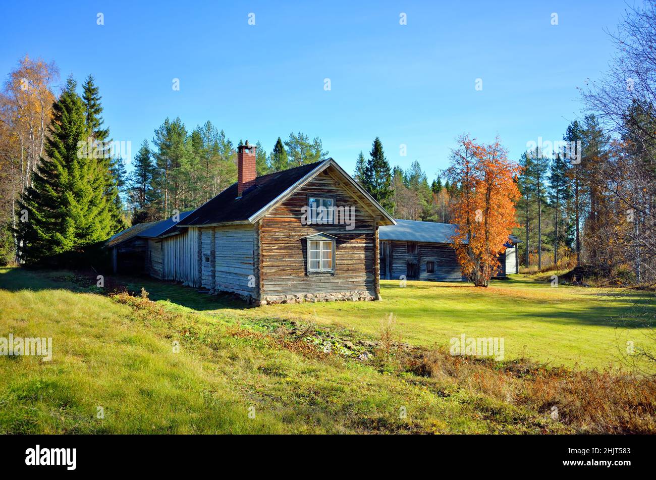 Ancient Swedish farmhouse Stock Photo - Alamy
