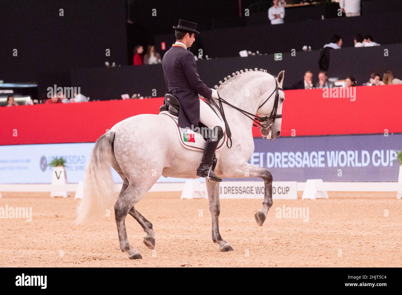 Rodrigo Torres (POR) with Fogoso (LUS) during Longines FEI World Cup on ...