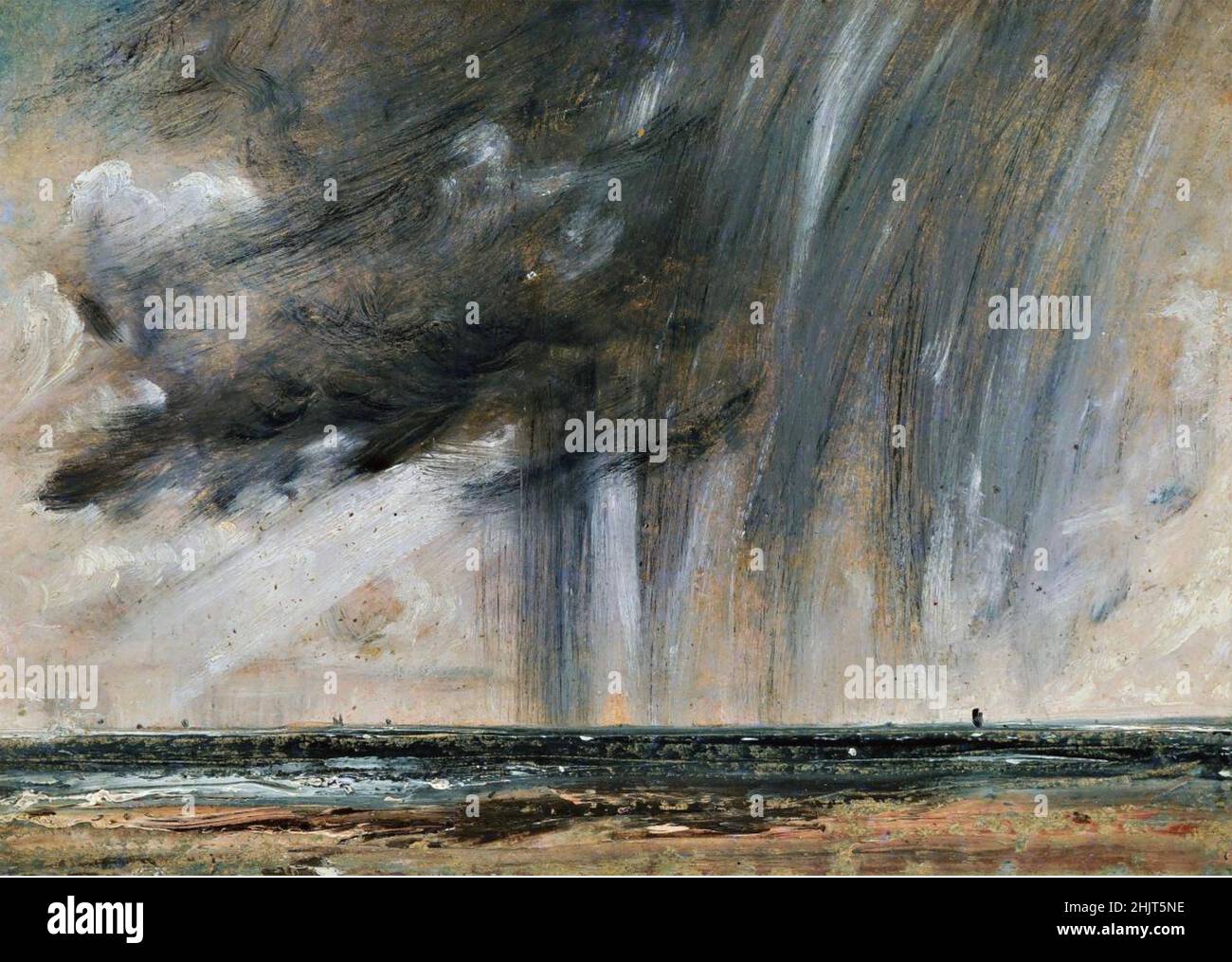 JOHN CONSTABLE (1776-1837) English landscape painter. Seascape Study ...